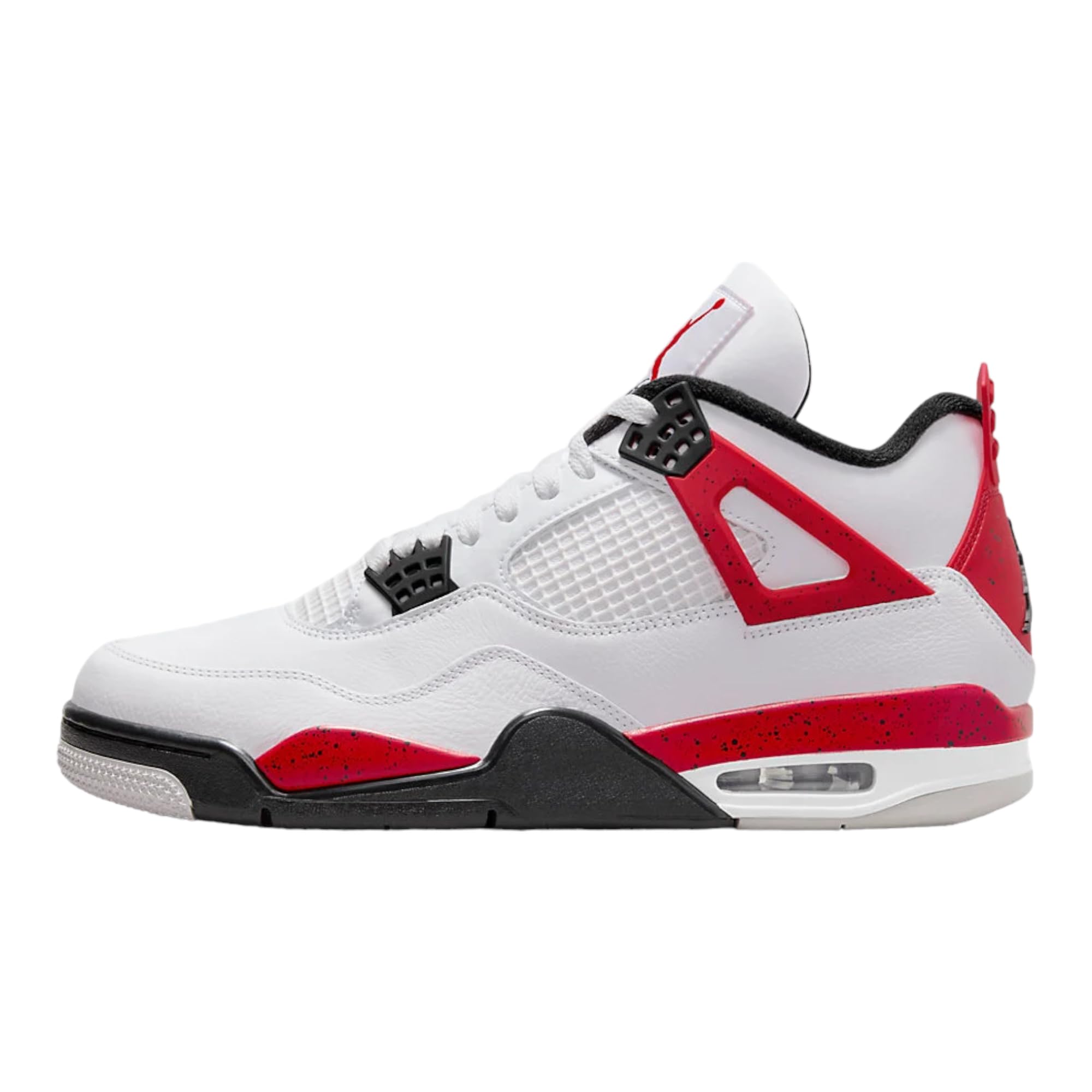 Jordan Boy's Air 4 Retro (Big Kid) White/Fire Red/Black/Neutral Grey 5.5 Big Kid M