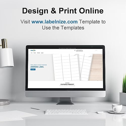 INJINEO Address Labels, 2" x 4" Shipping Address Labels for Inkjet & Laser Printers, Mailing Labels Compatible with 5163, 5263 and 8163 Labels, Easy to Peel (250 Labels, 25 Sheets)