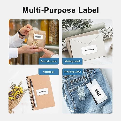 INJINEO Address Labels, 2" x 4" Shipping Address Labels for Inkjet & Laser Printers, Mailing Labels Compatible with 5163, 5263 and 8163 Labels, Easy to Peel (250 Labels, 25 Sheets)