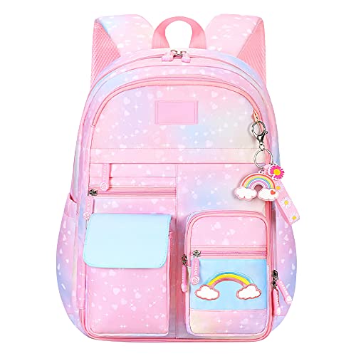 Rcuyyl Girls Backpack Cute Teen Laptop Bag School Bookbag Kindergarten Elementary Backpacks Girls Casual Travel Daypacks