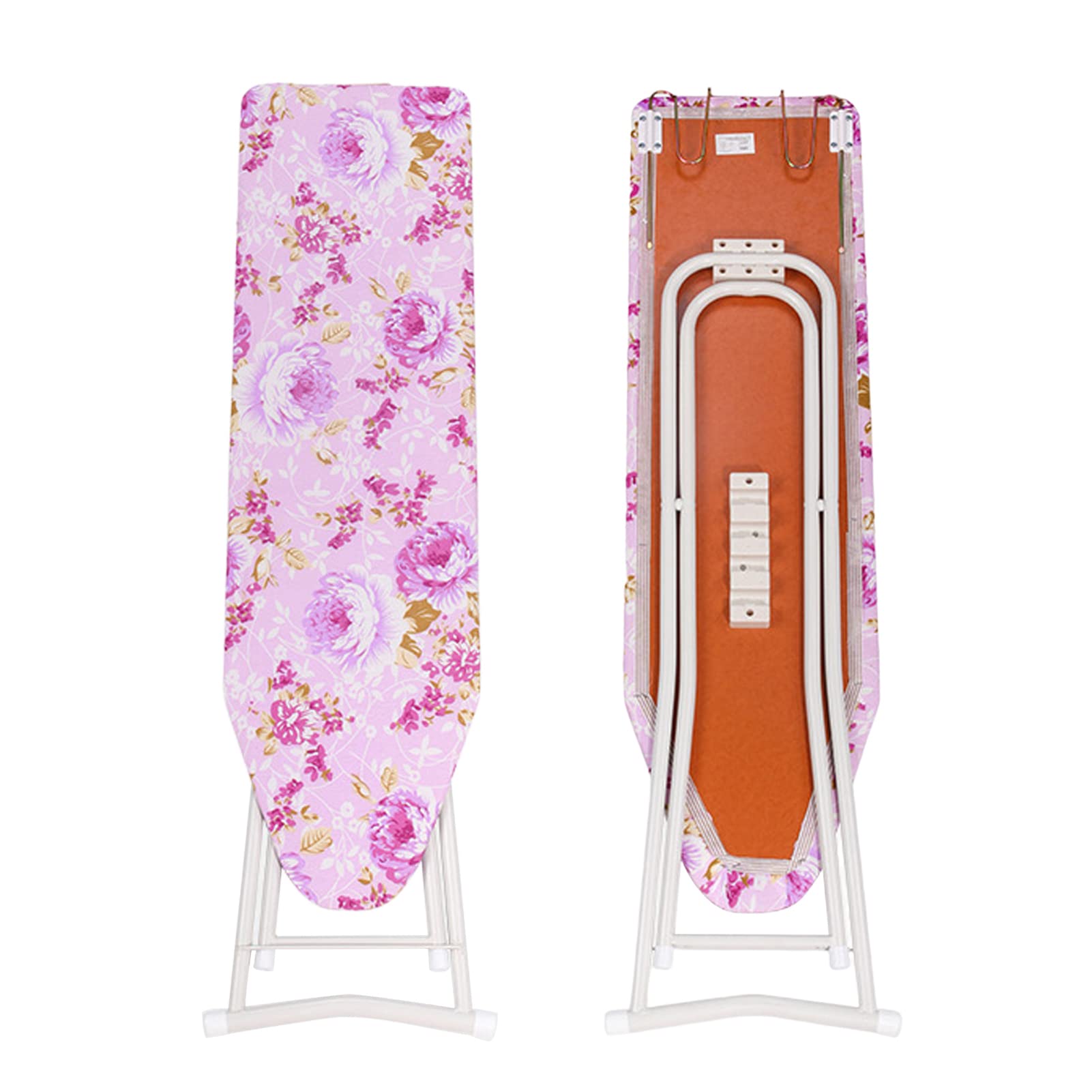 Ironing Board Foldable 36"x30"x12", Heavy Duty Foldable Space Saver Iron Board, Height Adjustable Full Size Clothes Laundry Ironing Board Clothes Iron Rest for Room or Dorm (1 Pack, Purple)
