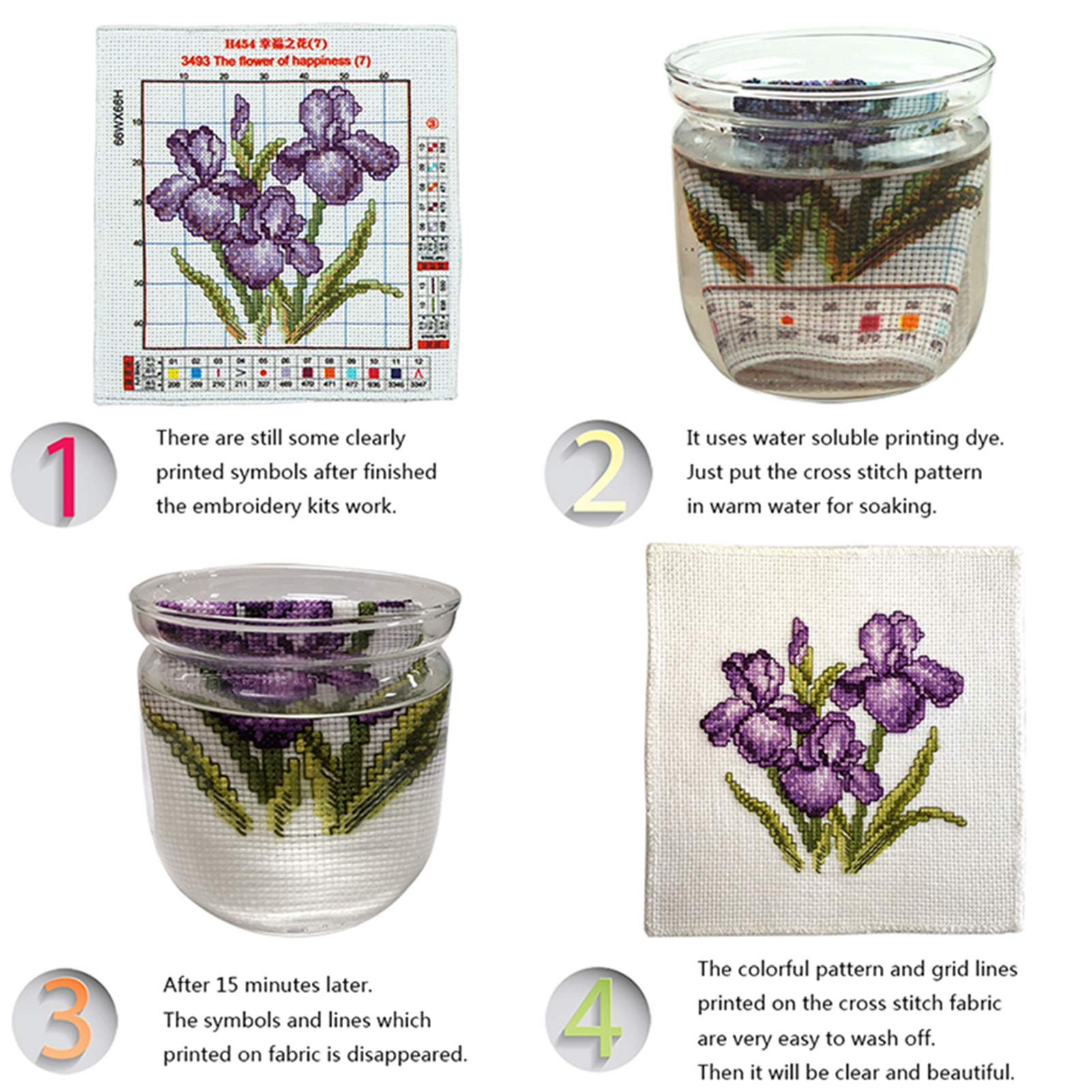 Dimension Stamped Cross Stitch Kits Full Range of Embroidery Starter Kits Cross Stitch Patterns for Beginners Needlepoint Kits for Adults DIY 11CT-Phoenix Under Moon 17.7x17.7 inch
