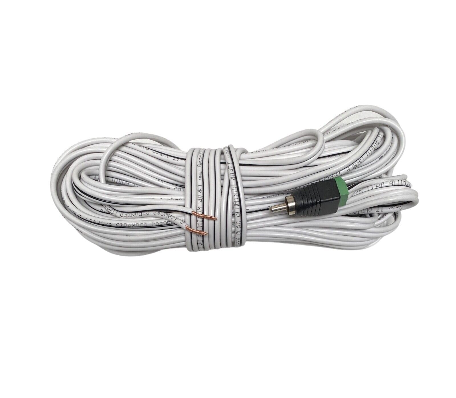 USAV Solutions Set of 5 Speaker Cable for Bose Lifestyle Acoustimass System - RCA to Bare Wire - White