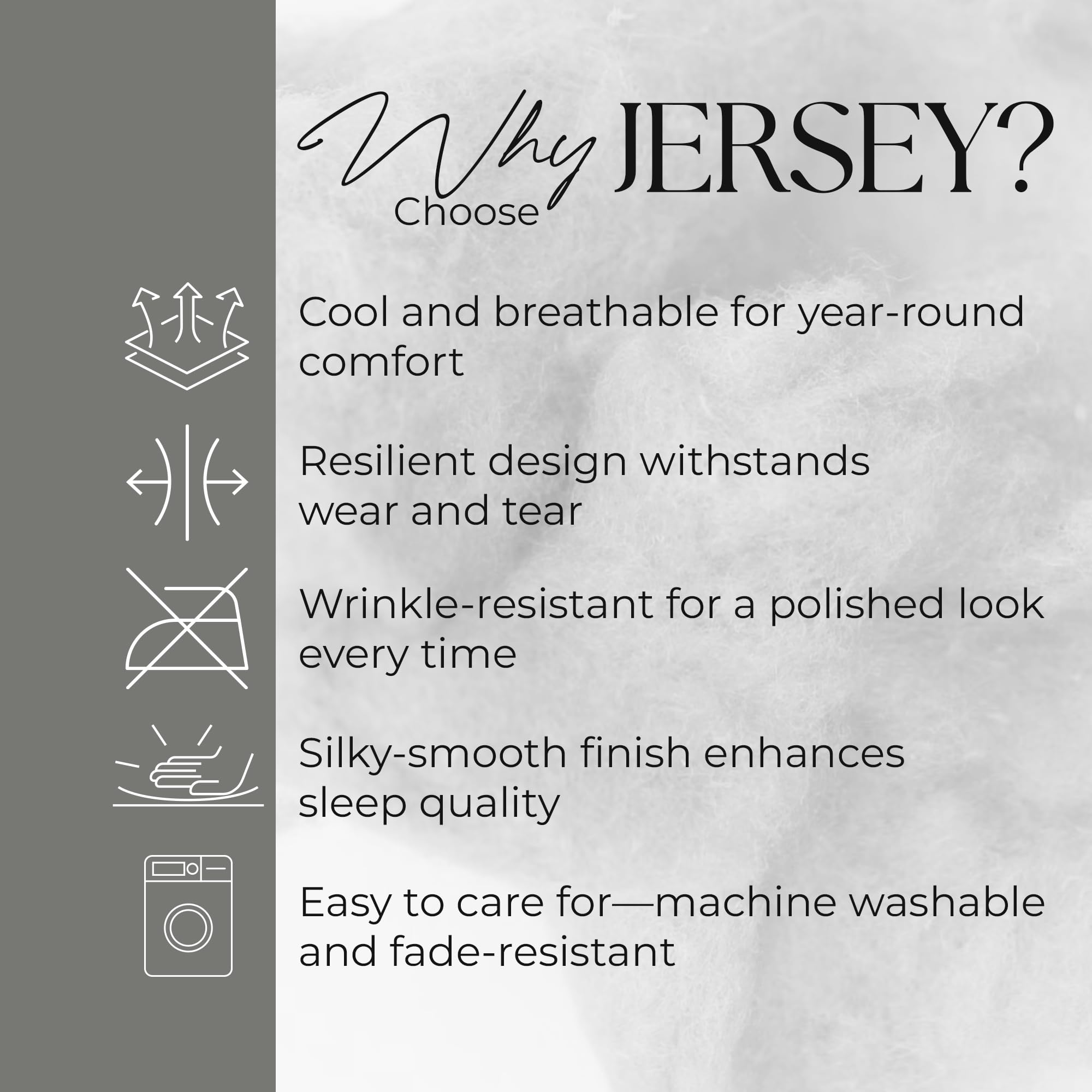 SUPREME ELEGANCE Super Soft Full Sheet Set, Jersey Knit 4Pc Light Gray Sheets, All Season Wrinkle Resistant & Easy Care Sheet Set with Deep Pocket (1 Flat Sheet, 1 Fitted Sheet & 2 Pillowcases)