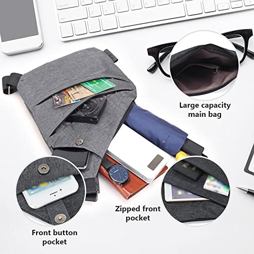 2023 New Personal Flex Bag,Anti-thief Slim Sling Bag,Side Crossbody Backpack,Waterproof Canvas Bags for Outdoor (Wine Red, Right)
