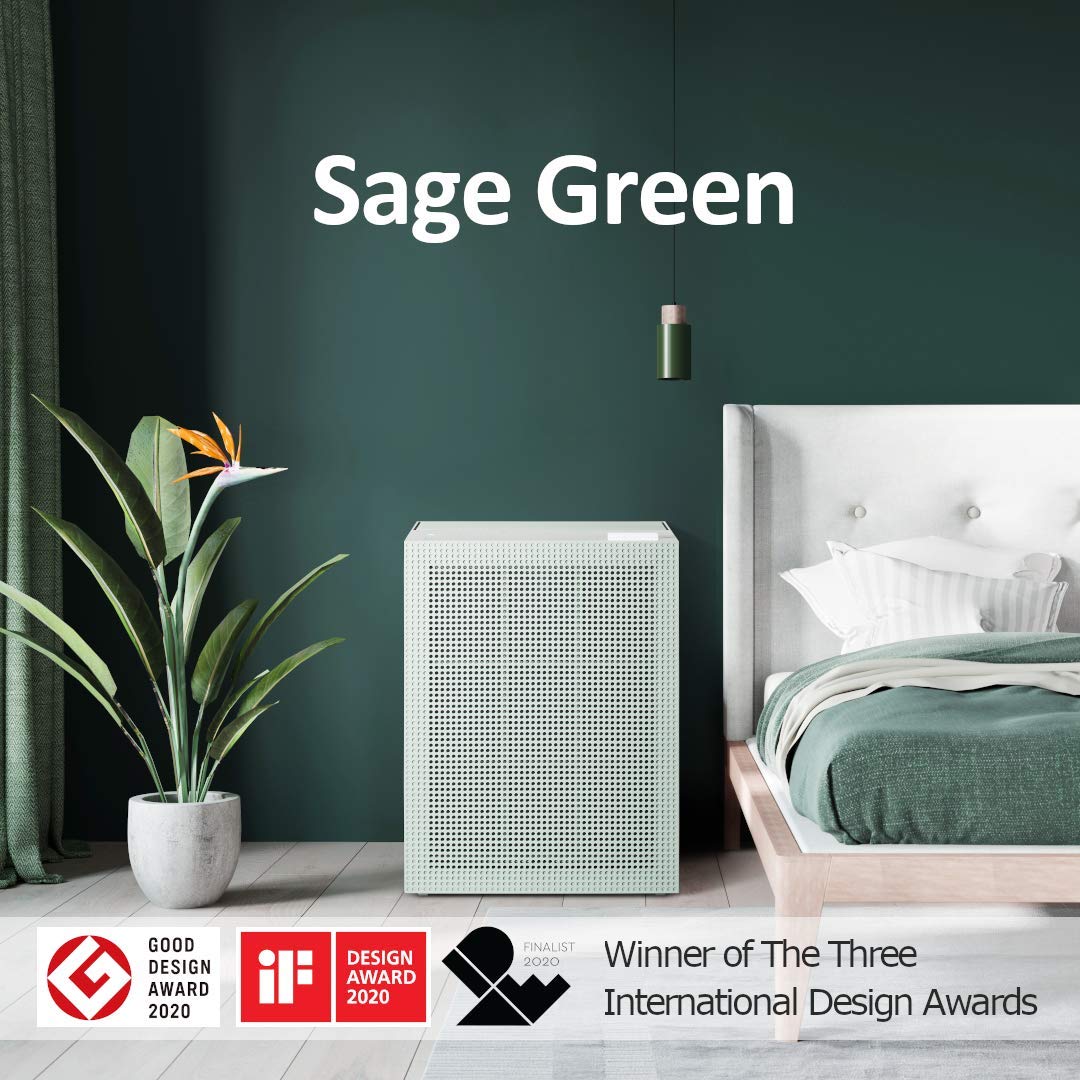 Coway Airmega 150(K) True HEPA Air Purifier (Sage Green) and Coway Airmega 150 True HEPA Air Purifier (Dove White)