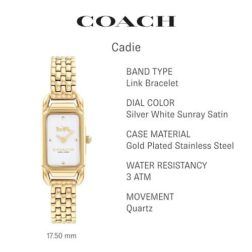 Coach Cadie Women's Watch | Timeless and Aesthetic | Designed for Every Occasion | Water Resistant (Model 14504036)
