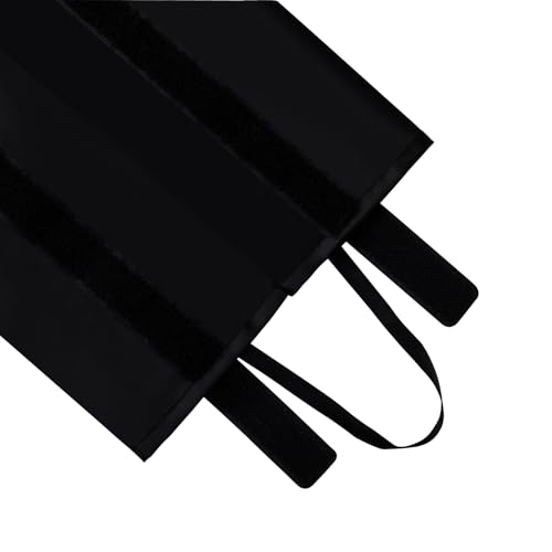 Sunolga 30 Inches Adjustable Twin Waterproof Door Draft Stopper, Right Angle Triangular Under Door Draft Noise Blocker for Bottom of Doors, Black