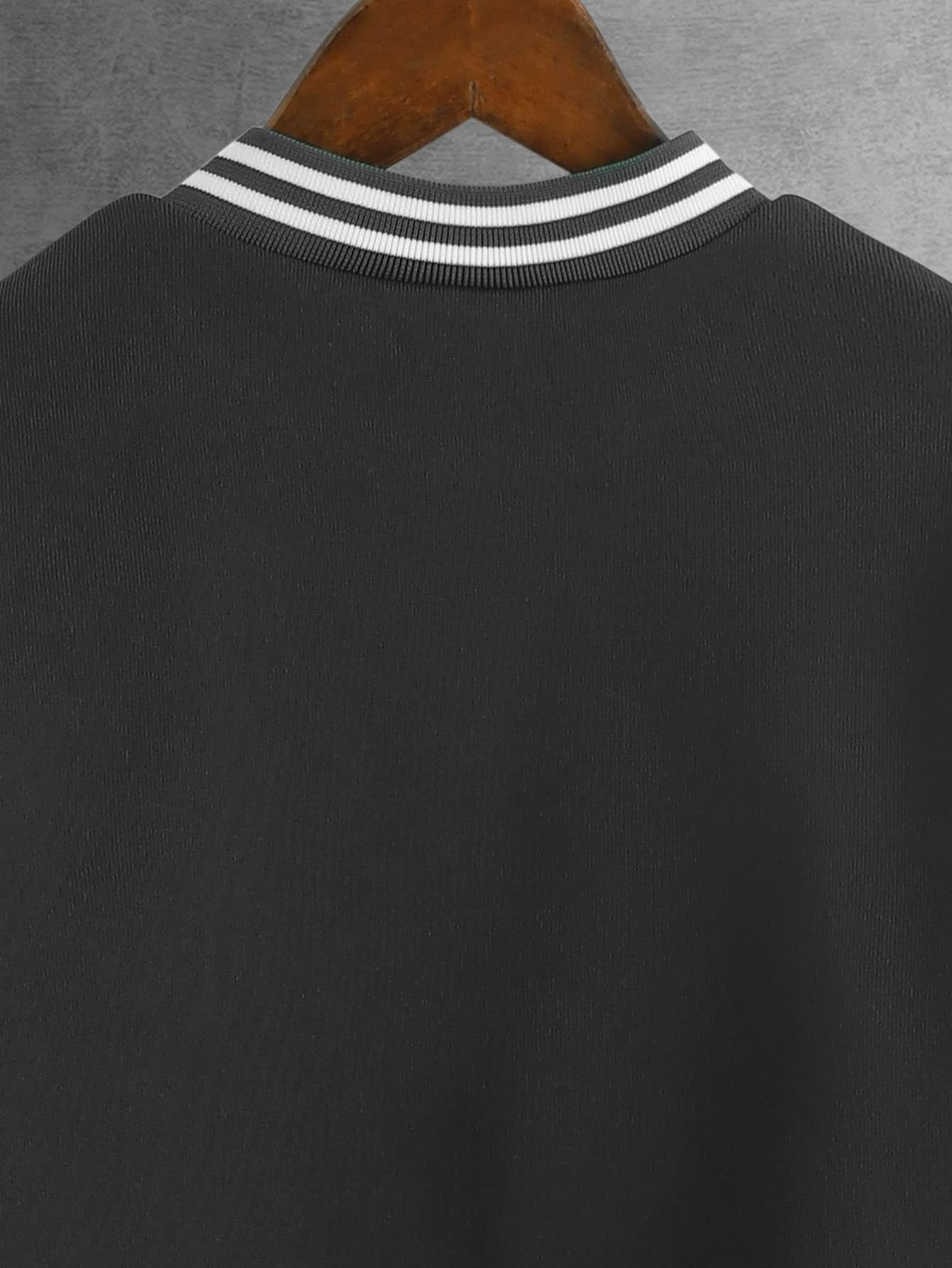 SOLY HUX Boy's Varsity Jacket Letter Star Print Long Sleeve Color Block Baseball Bomber Jacket Coat Black and White Print 11-12Y