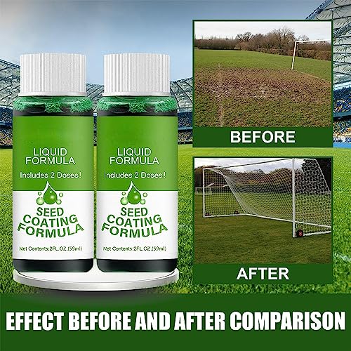 Alkyne Green Grass Lawn Spray, Cowboy Green Grass Seed Spray, Greenrevive Hydroseeding Lawn Solution Grass Seed Spray, Lorco Green Grass Lawn Spray, Liquid Grass Seed Spray for Lawn (10pcs)