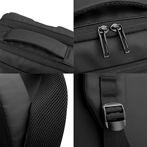 Womleys Laptop Backpack, 15.6 Inch Water Resistant Travel Business Backpack for Men Women,College School Bookbags Daypack (2#Black)
