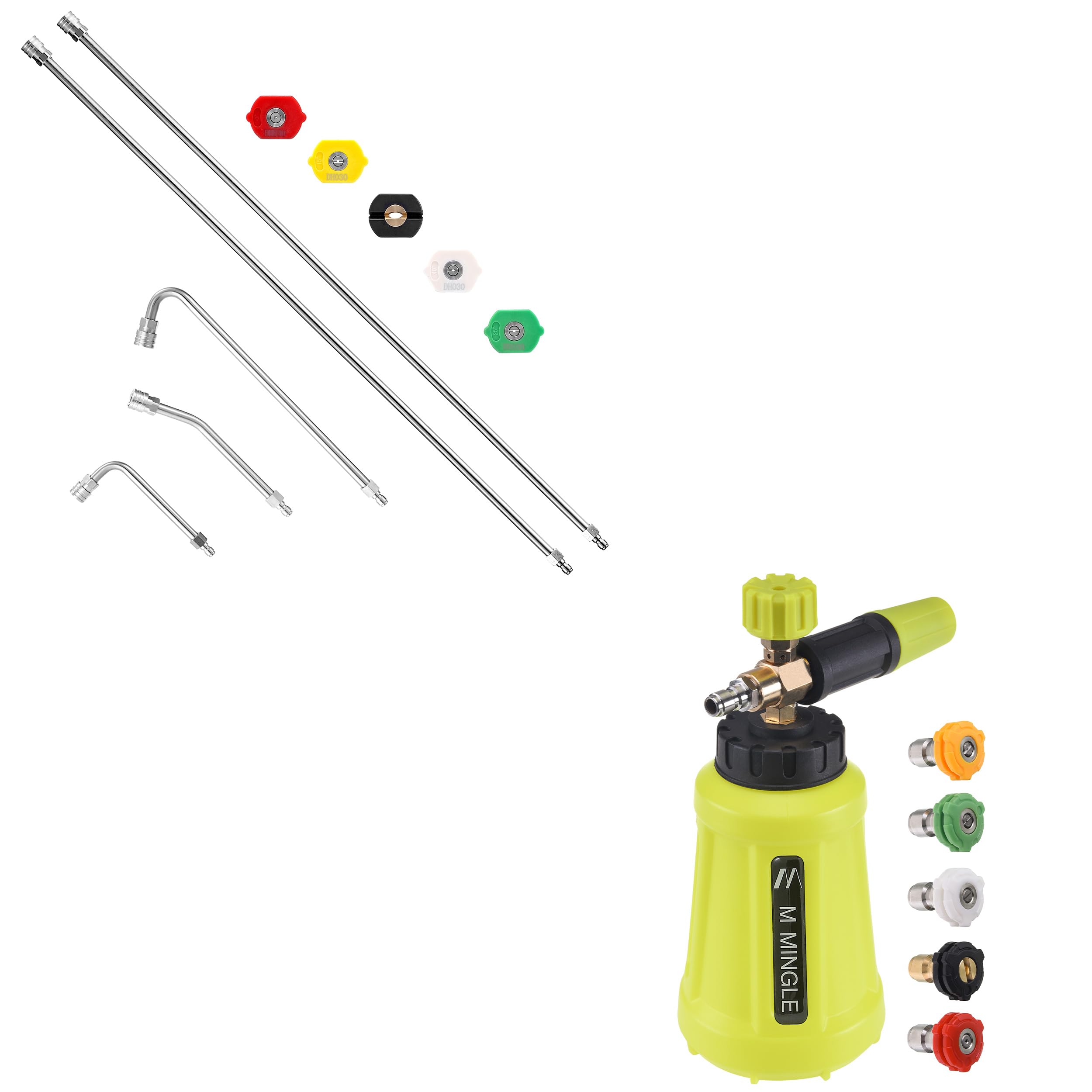 M MINGLE Pressure Washer Extension Wand, Foam Cannon for Pressure Washer