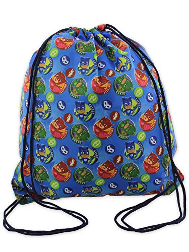 PJ Masks Boys Girls 5 piece 16 Inch Backpack Lunch Bag and Snack Bag School Set (One Size, Blue/Multi)
