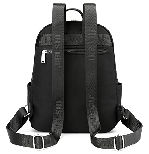 Collsants Small Backpack for Women Girls Teen Mini Nylon Backpack Fashion Backpack Bookbag Daypack(black)