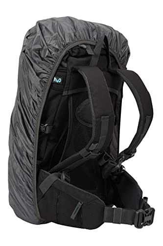 Mountain Warehouse Venture 40L Backpack - Travel Bag for Men & Women Black Women's Fit