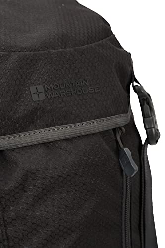Mountain Warehouse Venture 40L Backpack - Travel Bag for Men & Women Black Women's Fit