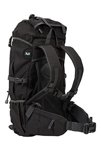 Mountain Warehouse Venture 40L Backpack - Travel Bag for Men & Women Black Women's Fit