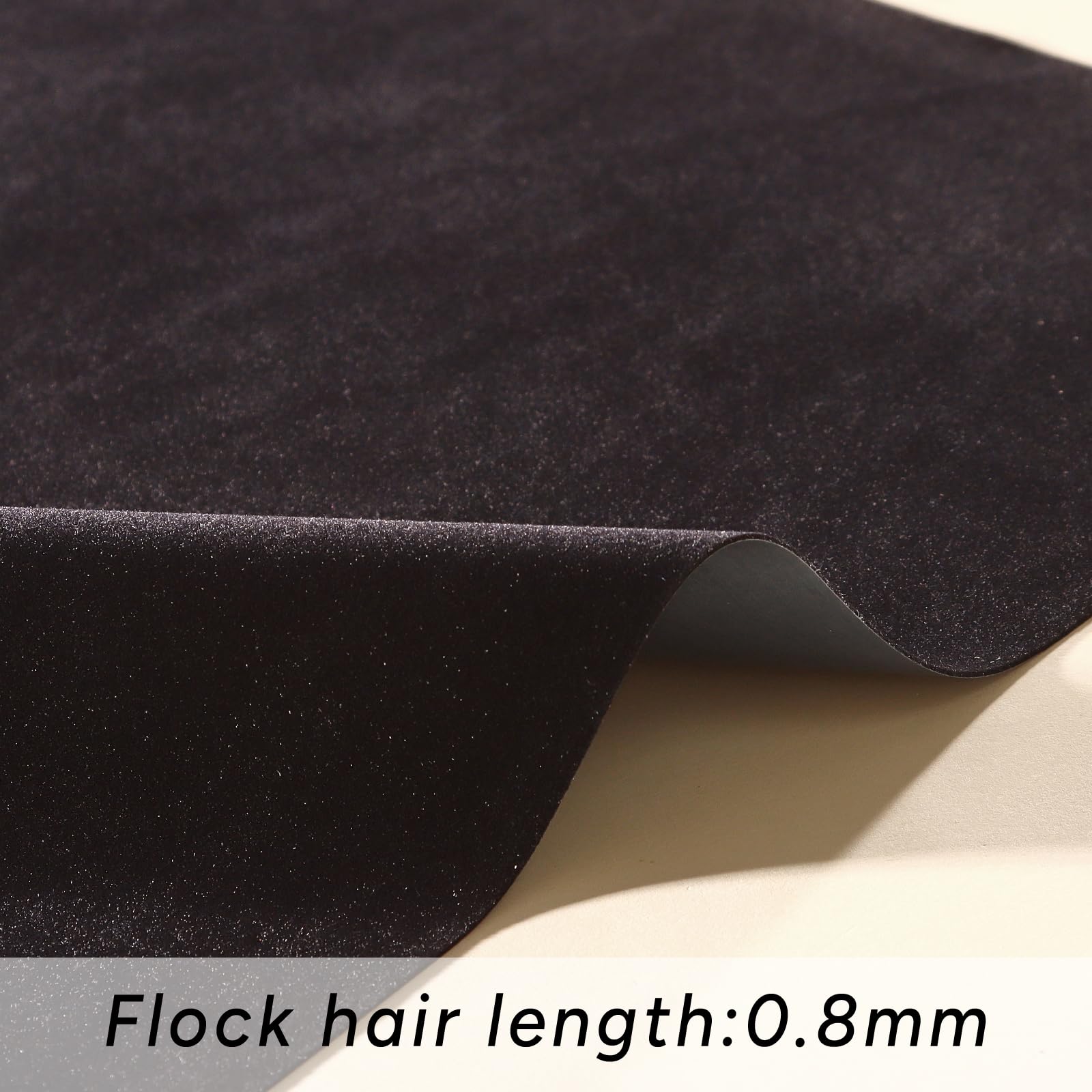 HTVSTD Flocked HTV Heat Transfer Vinyl - 9 Sheets, 12 * 10 inches Black Flocked Iron On Vinyl for T-Shirts