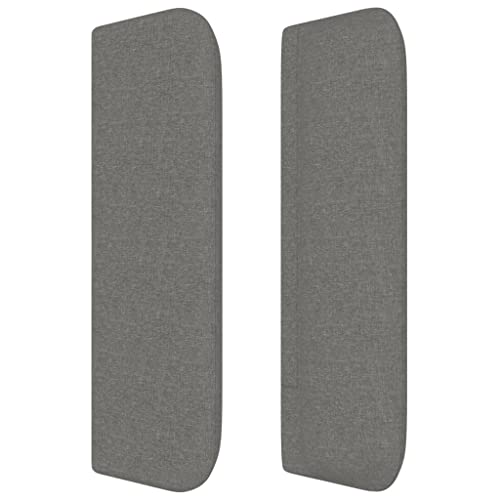 Headboard with Ears Dark Gray 57.9"x6.3"x30.7"/34.6" Fabric Relax in Style and Comfort Upgrade Your Bedroom Decor