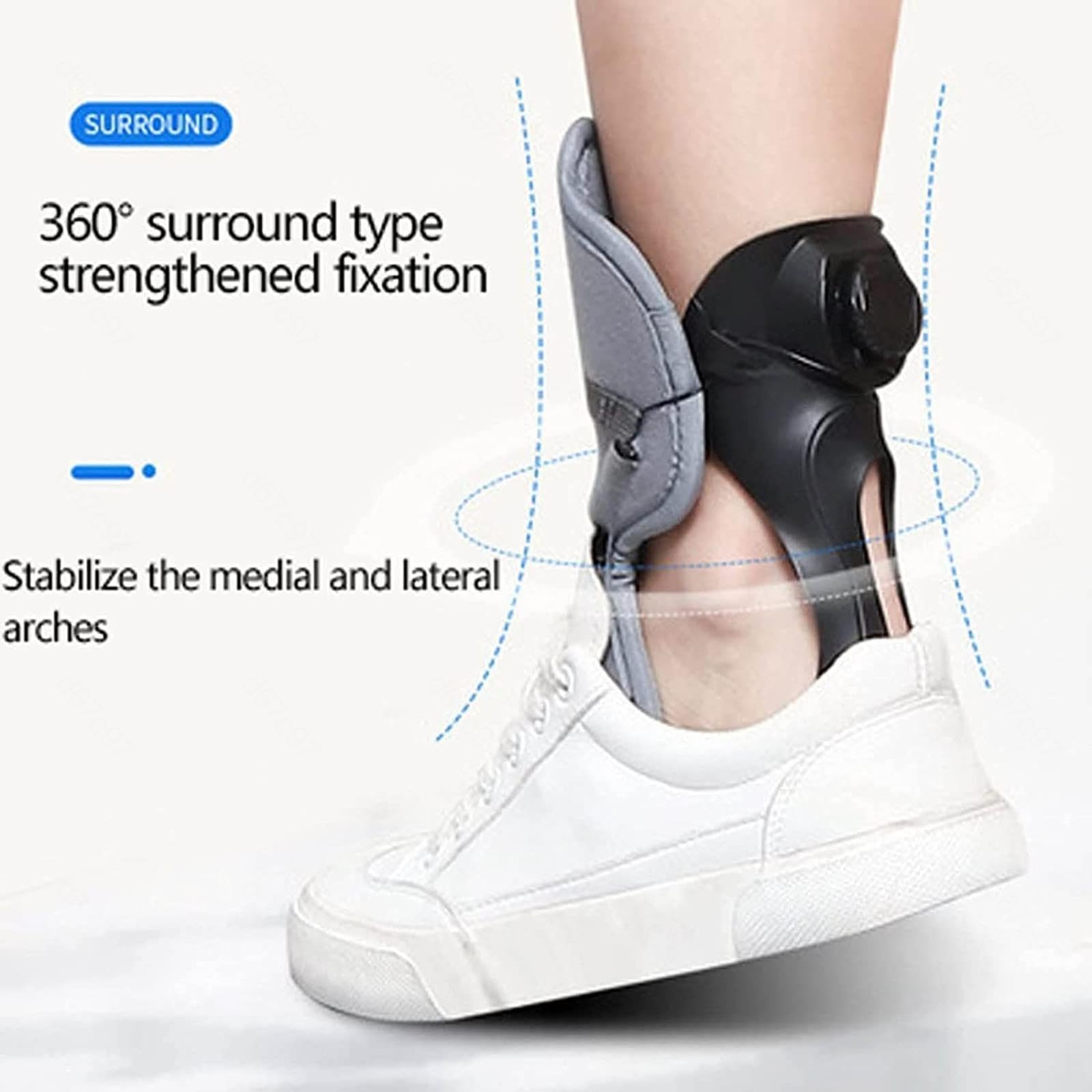 Plantar Fasciitis Relief Night Splint Adjustable Foot Brace Wrap Arch Foot Pain Achilles Tendonitis Support Fits Left or Right Women and Men,Right-40-44