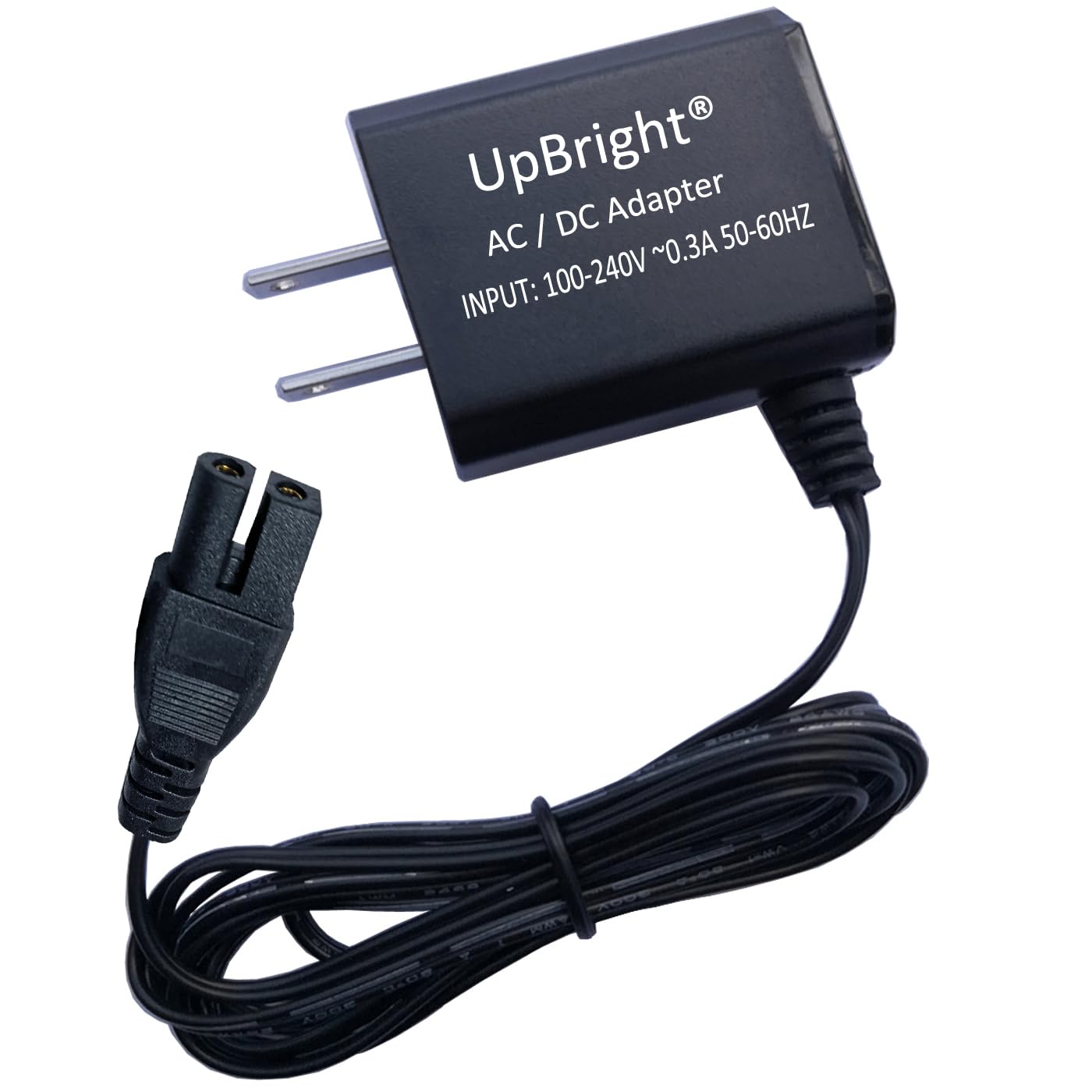 UpBright 2-Prong 5V AC/DC Adapter Compatible with AQUAFYSH Model AQ10 Pro Max AQ10Pro AQ10Max 3.7V 3350mAh 12.06Wh Li-ion Battery Rechargeable Spa Hot Tub Vacuum Cleaner AQUA FYSH 1A Power Supply Cord
