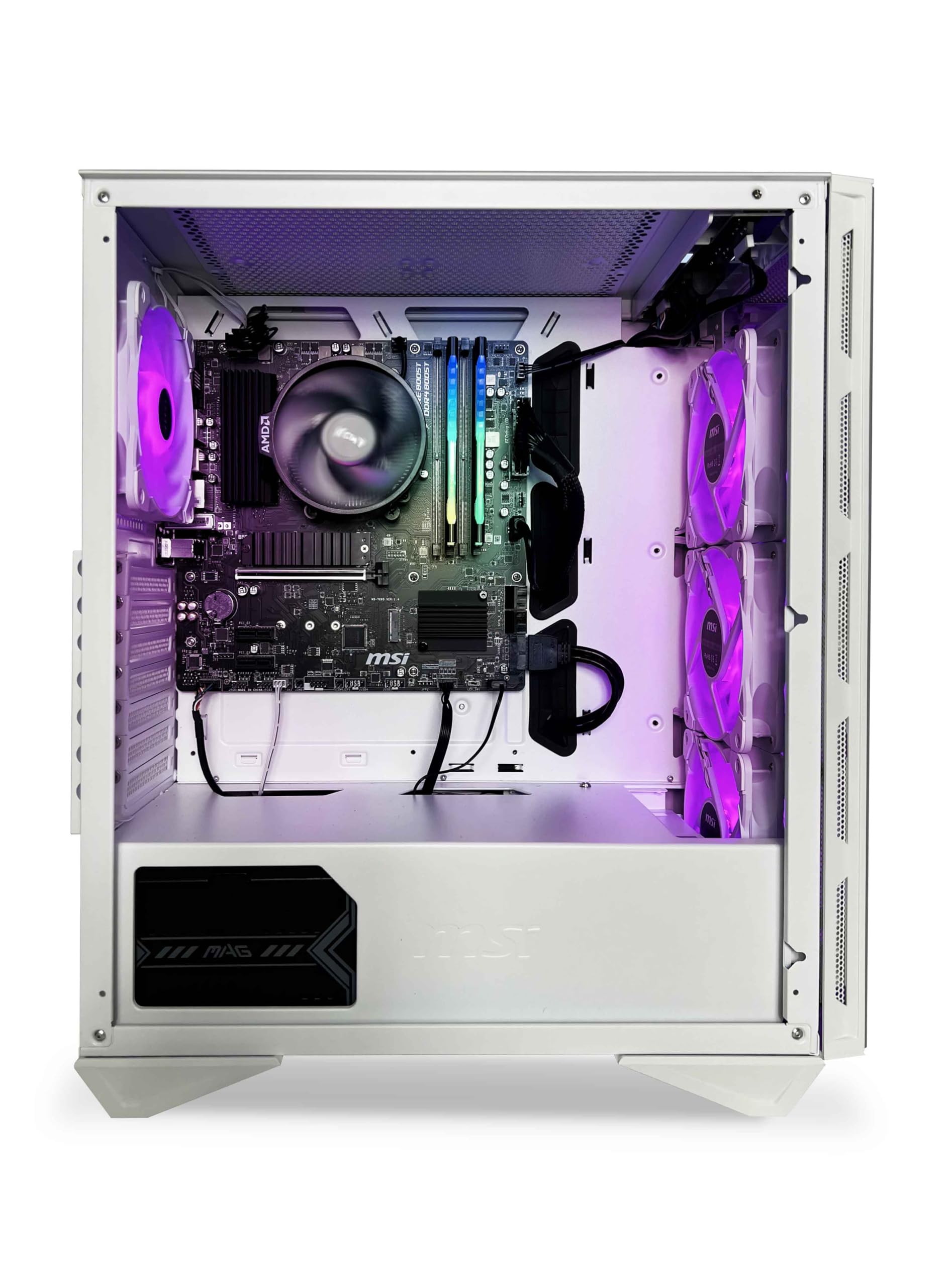 NSX GAMING Phoenix Gamer Desktop PC (AMD Ryzen 5 5600G 3.9 Ghz, 16GB 2 * 8Gb RAM Ddr4 3600, SSD 480 Nvme M.2, Windows 11 Home, WiFi Ready, Mouse and Keyboard Included)