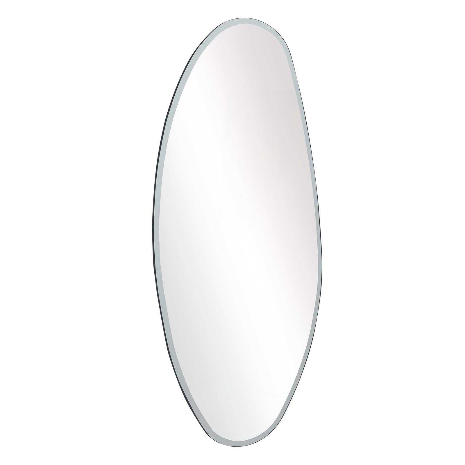 BST FURNH Irregular Wall Mirror, 20'x20 Wavy Asymmetrical Frameless Design for Bathroom, Bedroom, Living Room & Entryway β Modern Decorative Wall Mirror