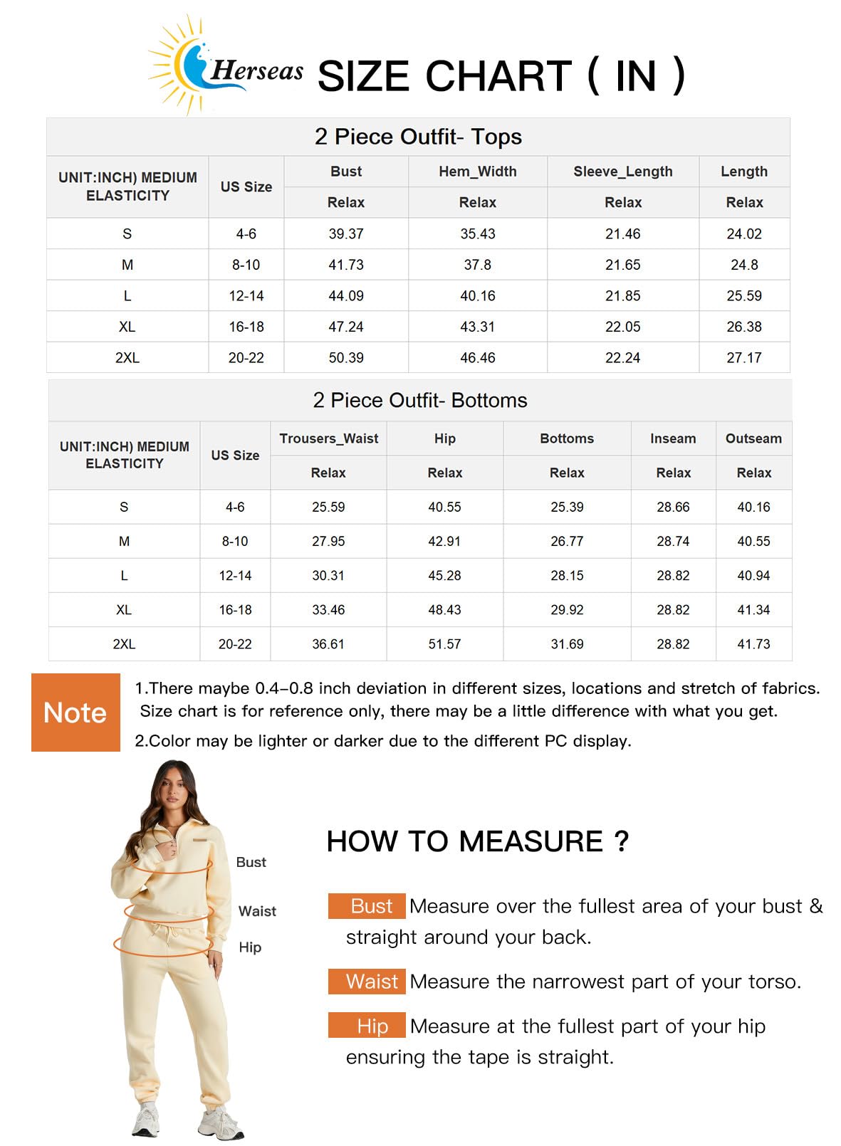 Herseas Fall 2 Piece Teacher Outfits for Women White Casual Sweatsuits Half Zip Pullover with Jogger Comfy Set Fashion Leisure Suits X-Large 16 18