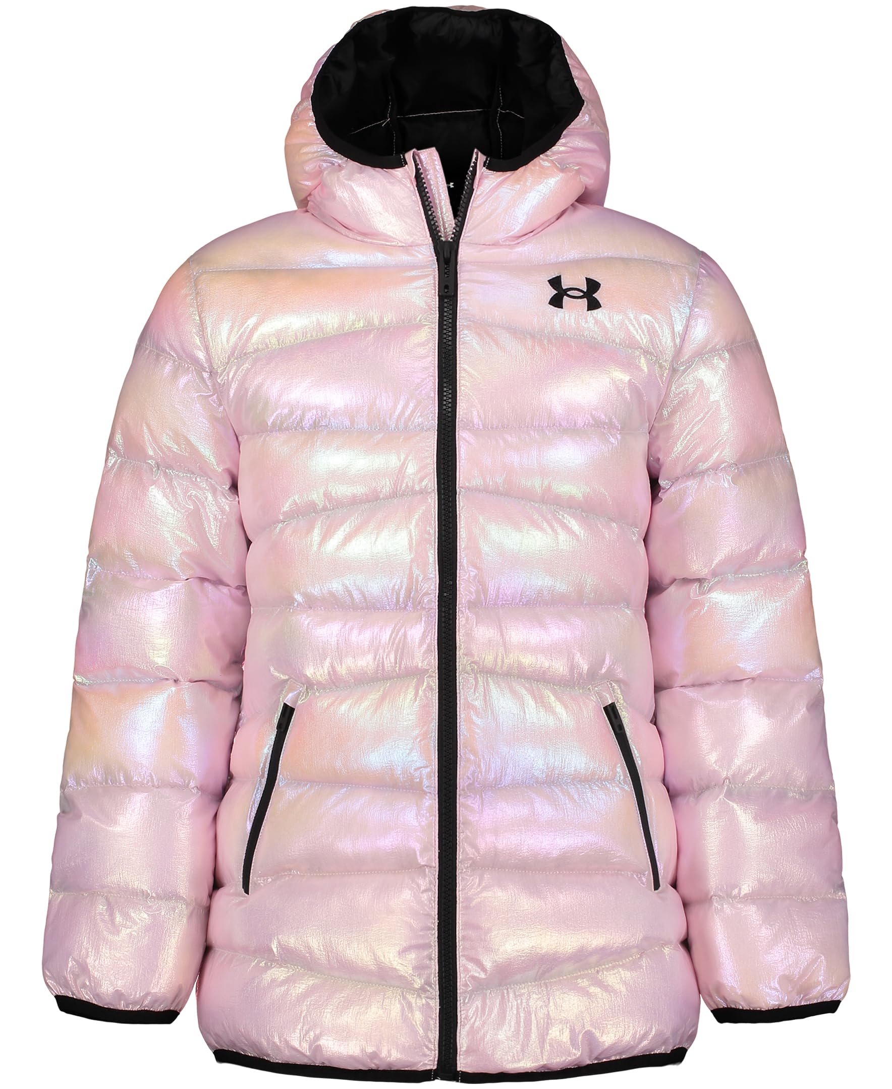 Under Armour UA LONGER PRIME PUFFER JACKET, Bubble Peach, 4