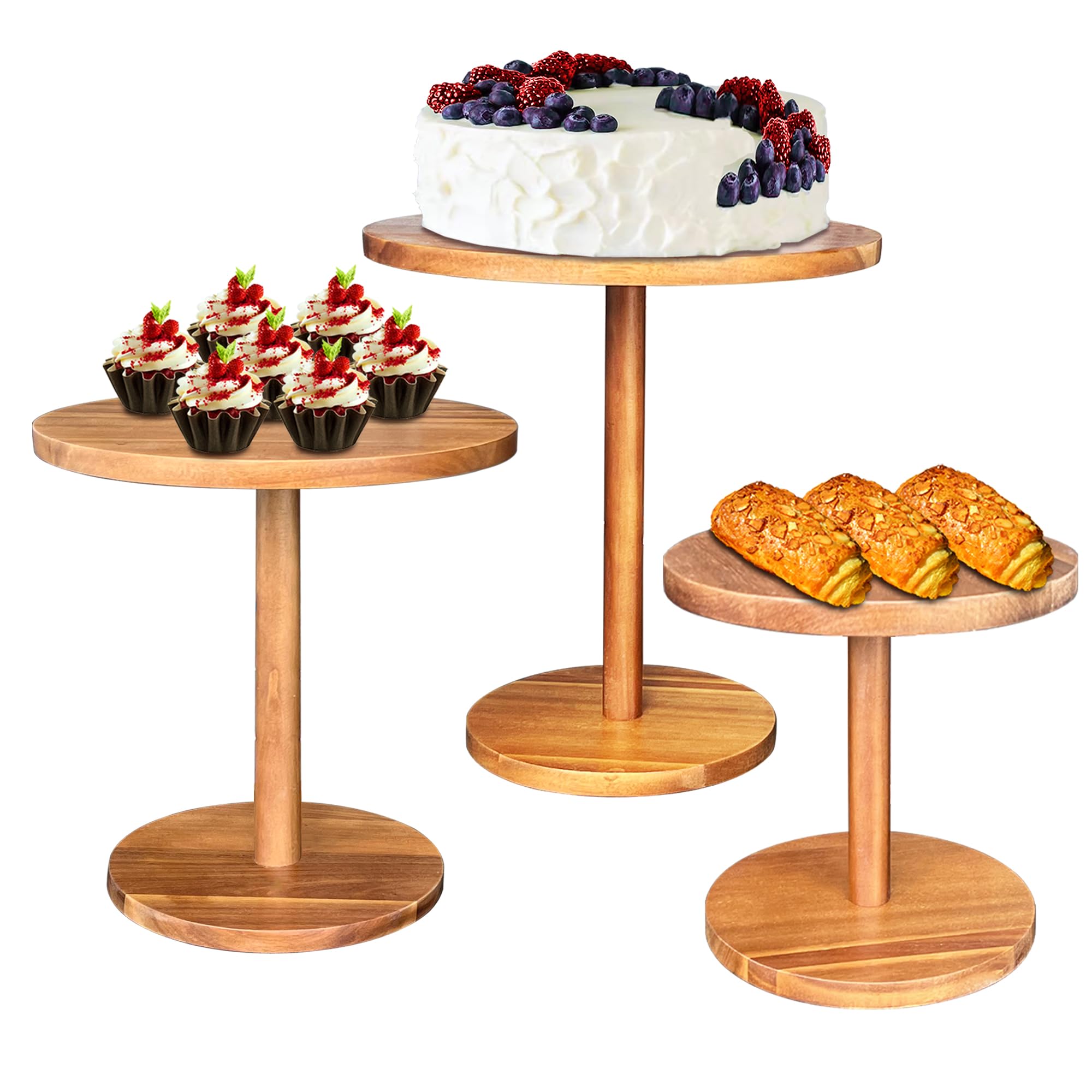 Montex 4 Tier Cupcake Tower Stand for 50 Cupcakes Woodden Serving Stand, Cake Display Stand Dessert Tower