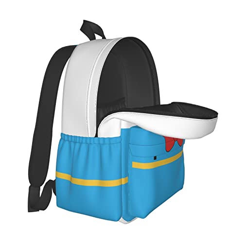 Cartoon Anime Backpack,3d Print Laptop Bag Large Casual Daypack Waterproof Backpacks For Travel Large Capacity Backpack,17 Inch (Blue)