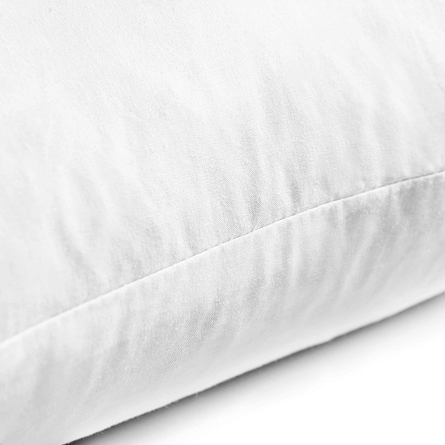 Premium 23x23 Inch Decorative Throw Pillow Inserts - (Pack of 2 White) | Goose Feathers & Duck Down Fill | 100% Cotton Cover | Plush and Breathable | 233 Threads Count
