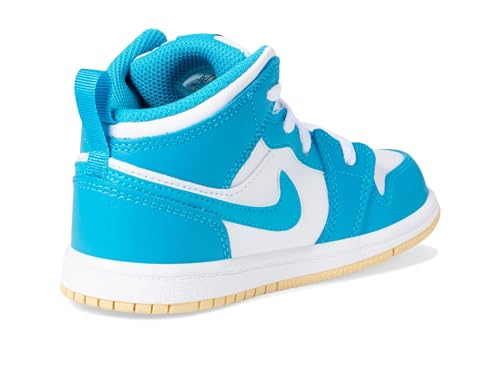 Jordan Baby Boy's 1 Mid (Infant/Toddler) Aquatone/Celestial Gold/White 8 Toddler M