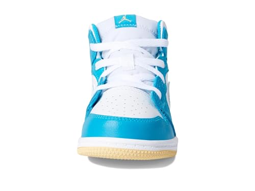 Jordan Baby Boy's 1 Mid (Infant/Toddler) Aquatone/Celestial Gold/White 8 Toddler M