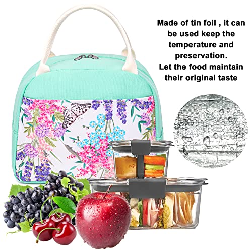 Bluboon Canvas Bookbags School Backpack Set Laptop Schoolbag for Teens Girls Middle School