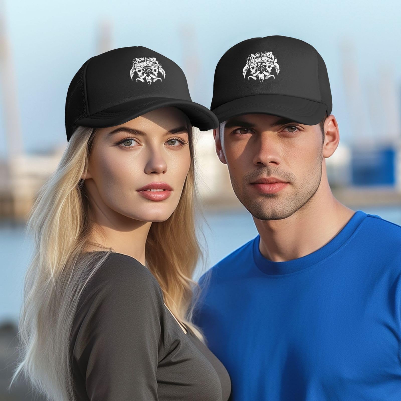 Alice Rock in Music Chains Band Baseball Cap Women Men Adjustable Size Running for Running Workouts and Outdoor Activities All Seasons Black