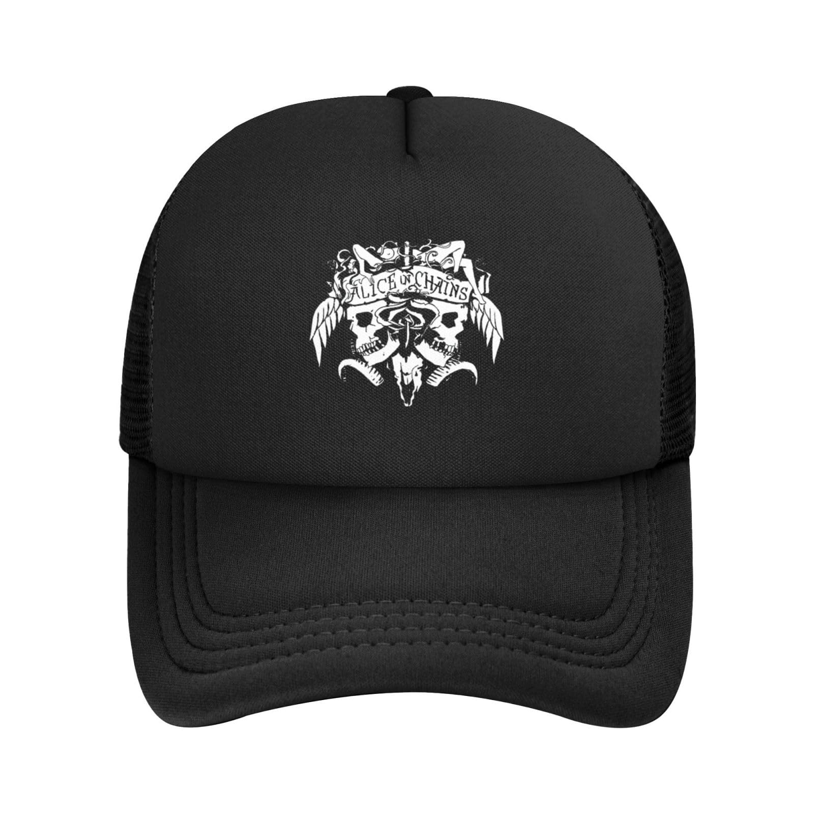 Alice Rock in Music Chains Band Baseball Cap Women Men Adjustable Size Running for Running Workouts and Outdoor Activities All Seasons Black