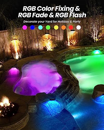 FabStyl 12 Pack Solar Fence Lights, Solar Deck Lights Outdoor Step Lights Waterproof LED Solar Wall Lights for Stair, Deck, Patio, Garden, Wall, Swimming Pool, Yard, Post, Halloween, Christmas