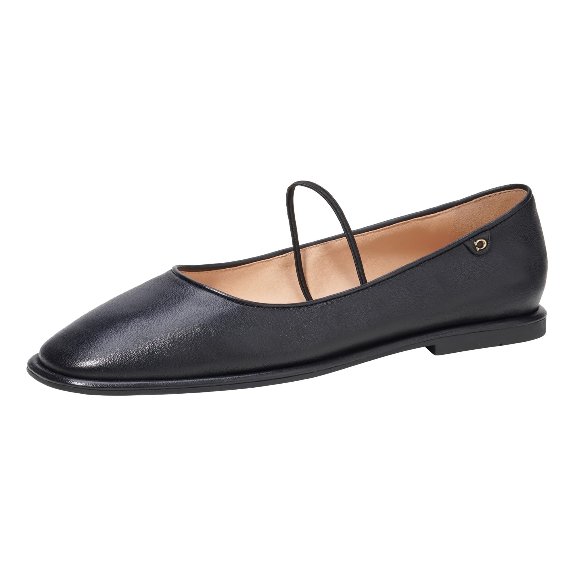 Coach Women's Emilia Mary Jane Flat, Black, 7