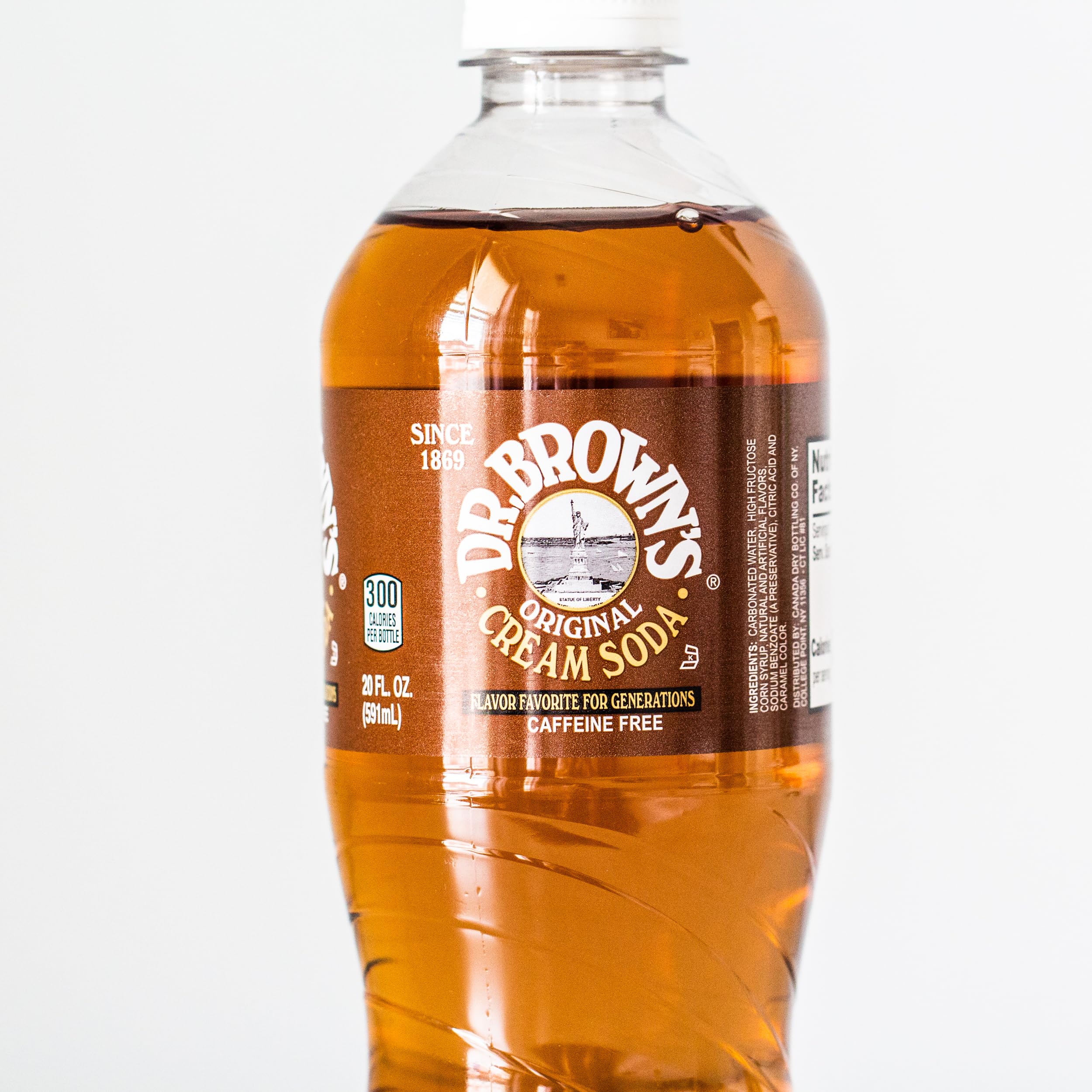 Dr Brown's Cream Soda - Smooth, Refreshing, Rich Cream Flavors - 12, 20oz Bottles