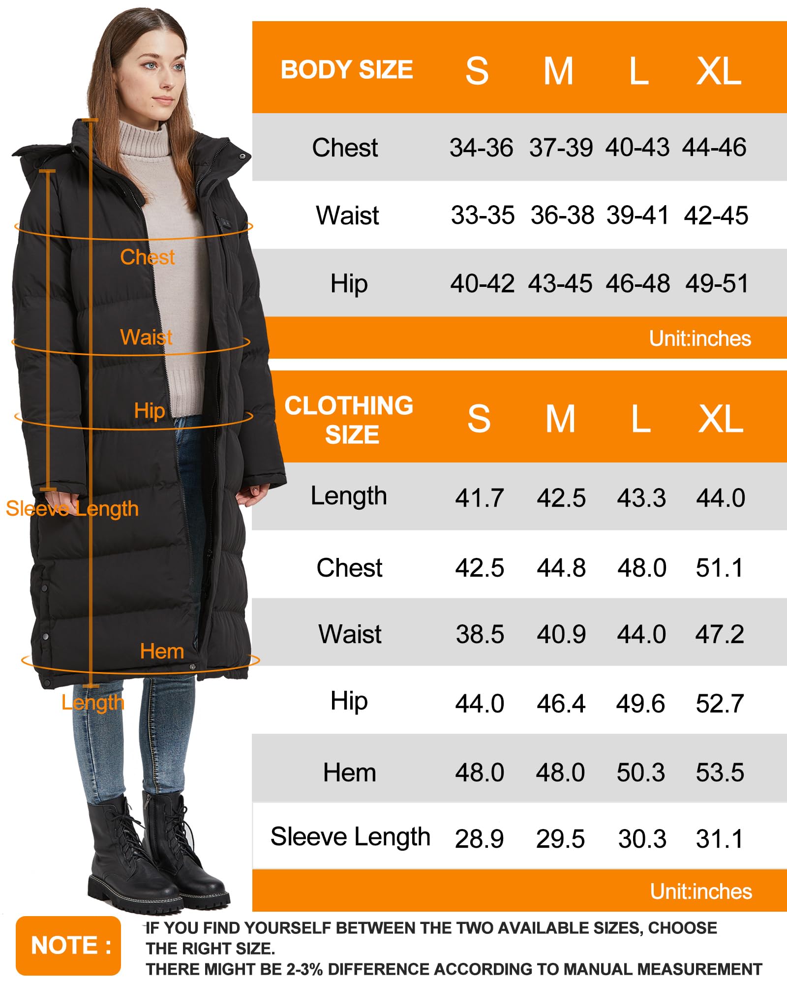TRUNYAQI Women's Heated Long Jacket with Battery Pack Winter Coat for Women with Box