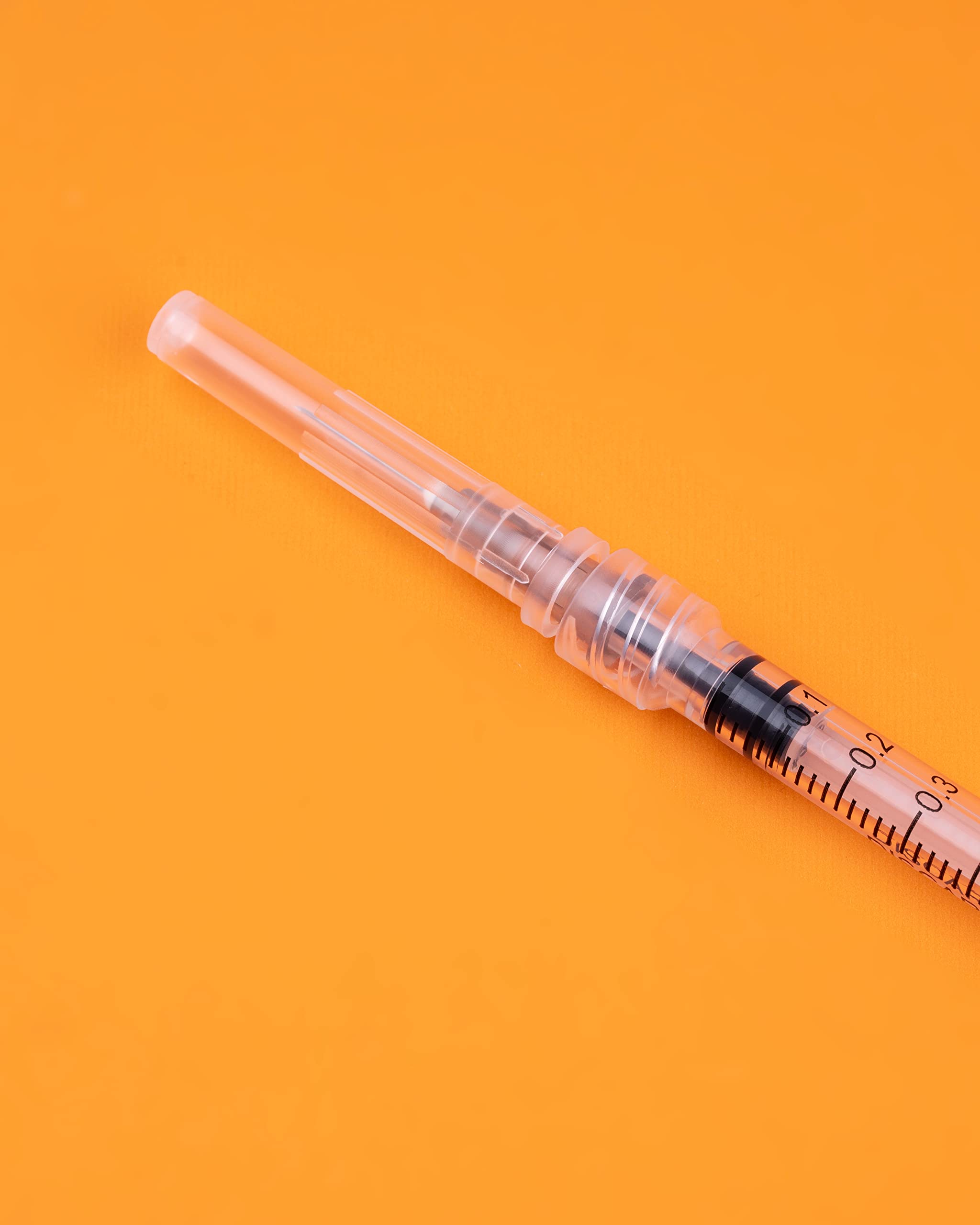 1ml Luer Lock Tool Syringe with 27G Needle - Diameter 0.4mm/0.015Inch-Long 13mm/0.5Inch (100)
