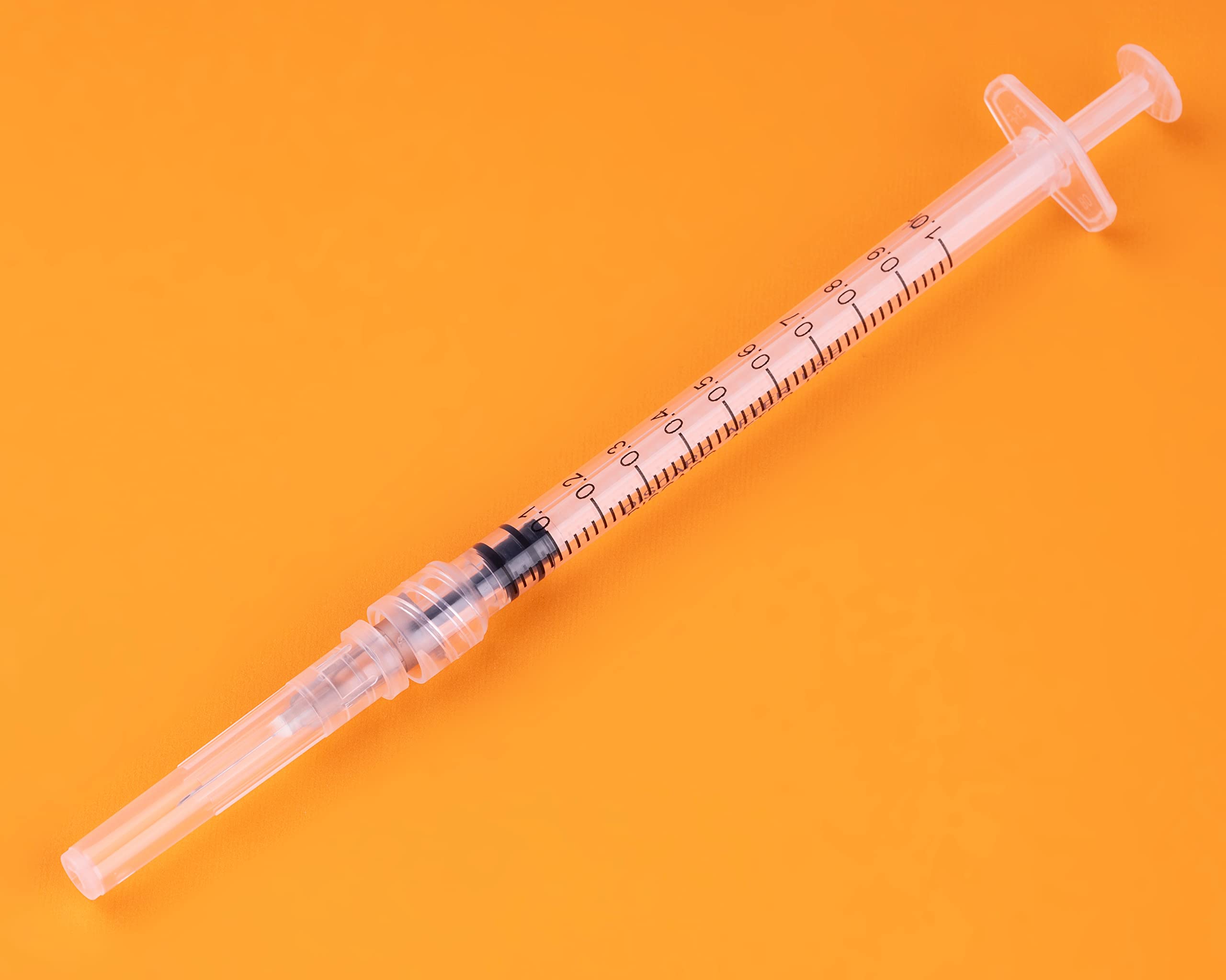 1ml Luer Lock Tool Syringe with 27G Needle - Diameter 0.4mm/0.015Inch-Long 13mm/0.5Inch (100)