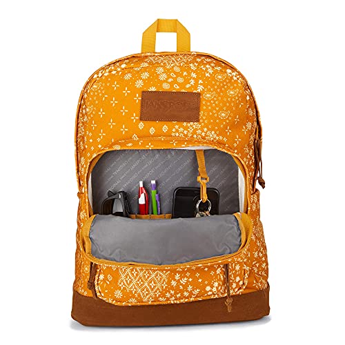 JanSport Right Pack Expressions Backpack - School, Work, Travel, or Laptop Bookbag with Water Bottle Pocket, Patchwork Prairie