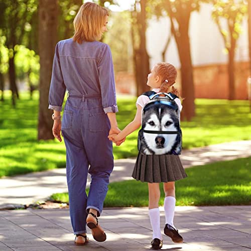 School Backpack Travel Backpack,Boy Girl Backpack,snow forest husky dogs,Outdoor Sports Rucksack Casual Daypack
