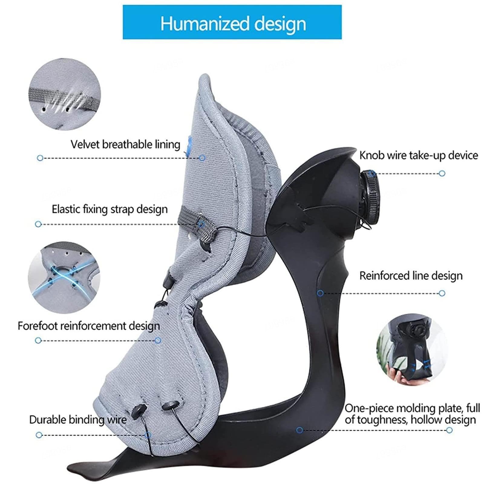 Plantar Fasciitis Night Splints Adjustable Plantar Fasciitis Brace Fits Both Left and Right Foot for Hemipleia Stroke Shoes Walking,Right-35-40