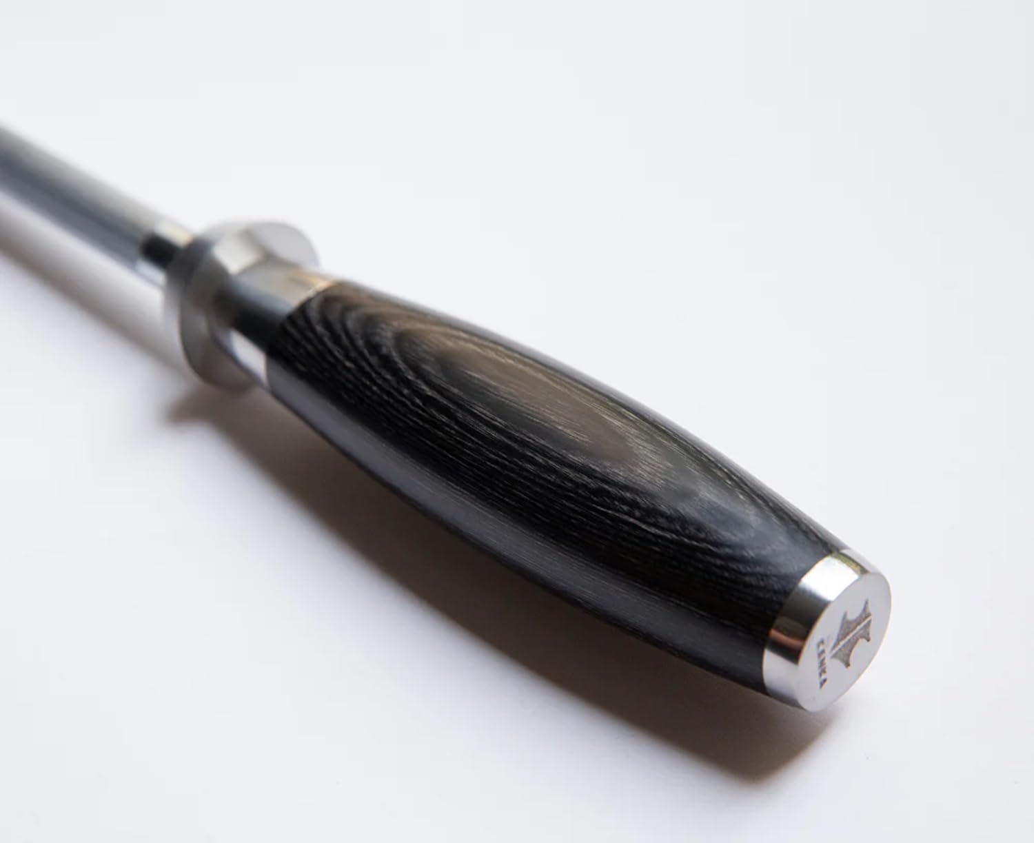 KANKA Sharpening Rod - Honning Tool. Premium 9 inch High Carbon Stainless Steel rod. Pakka Wood Handle. Easy to Use Honer for Knives and blades.