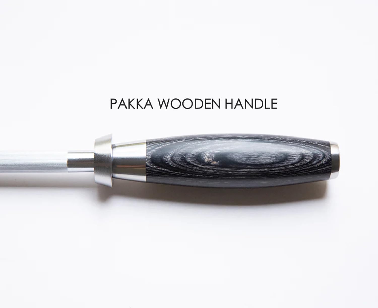 KANKA Sharpening Rod - Honning Tool. Premium 9 inch High Carbon Stainless Steel rod. Pakka Wood Handle. Easy to Use Honer for Knives and blades.