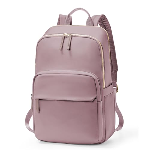Laptop Backpack Women Teacher Backpack Work Computer Backpack with Laptop Compartment College Waterproof Anti Theft Backpack Casual Daypack Business Travel Backpack for Women Carry On Bag Pink