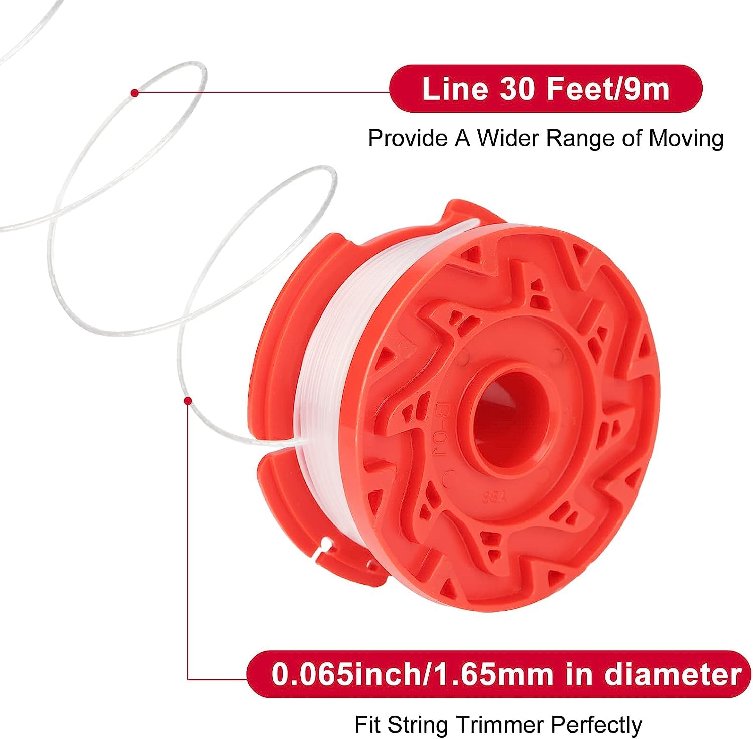 Huarntwo CMZST0653 CMZST065 String Trimmer Spool Line 30Ft 0.065" Compatible with Craftsman String Trimmer CMCST900 CMESTA900 CMESTE920 CMZST98020 CMCST915 CMEST913 Cap Model CMZST120SC (4+1+1)